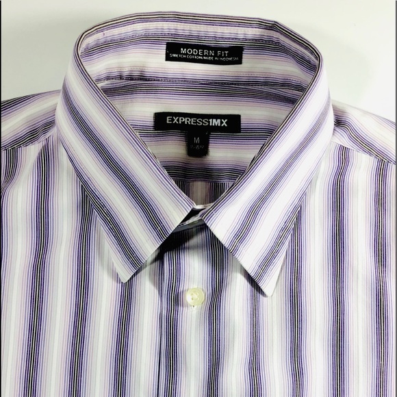 Express | Shirts | Express Mx Men Dress Shirt Lsleeve Stretch | Poshmark